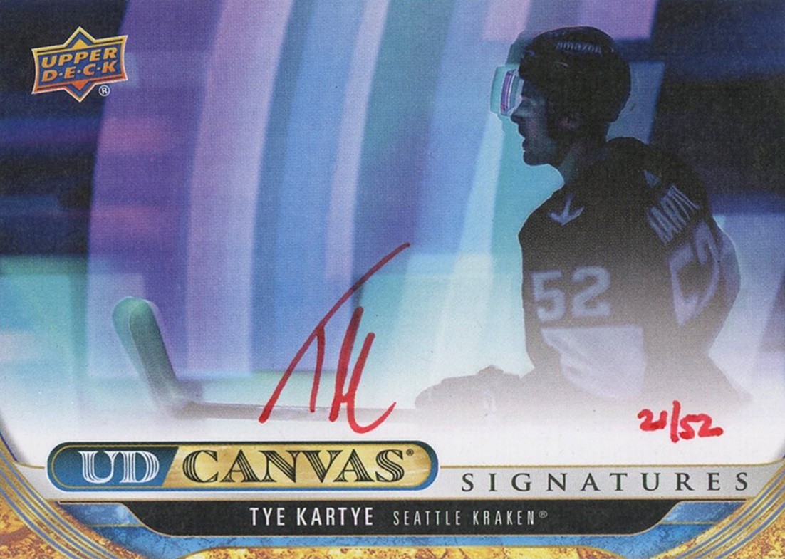 Photo: 2024-25 Clear Cut UD Canvas Red Ink Tye Kartye (1) | 2024-25 ...